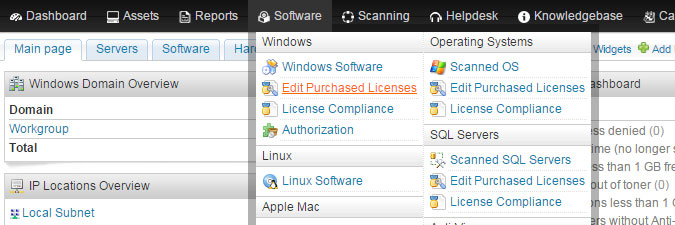 Manage software licenses - Managing Licenses - Lansweeper Community
