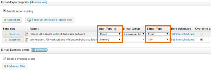 Send report and event log alerts - Reporting - Lansweeper Community