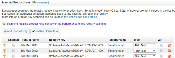 View and scan software license keys on Windows computers - Managing ...