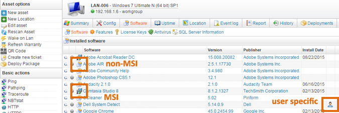 View and scan software installations on Windows computers - Managing Software - Lansweeper Community