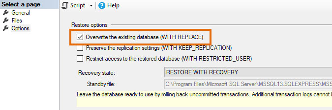 Restore your installation from a backup - Lansweeper Maintenance ...