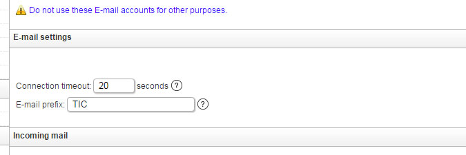 Receive tickets through the web console, email, API, import