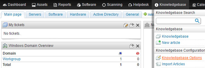 Configure, use and create articles in the knowledge base