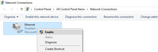 Scanning server doesn't have any enabled network interfaces