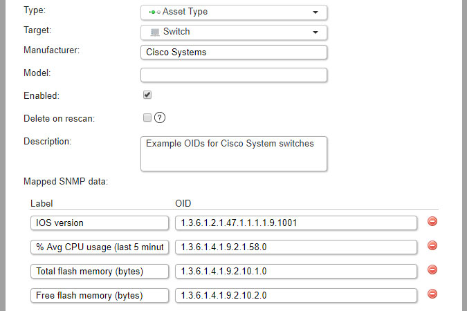 Scan extra SNMP data with custom OID scanning - Lansweeper