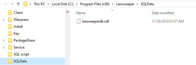 Convert a deprecated SQL Compact database - Lansweeper
