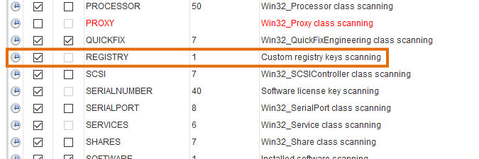 Scan registry values with custom registry scanning - Lansweeper