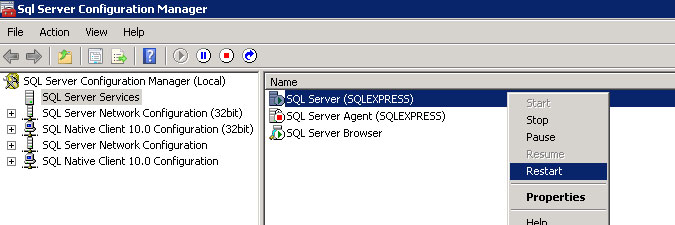 Configure SQL Server instance to host Lansweeper