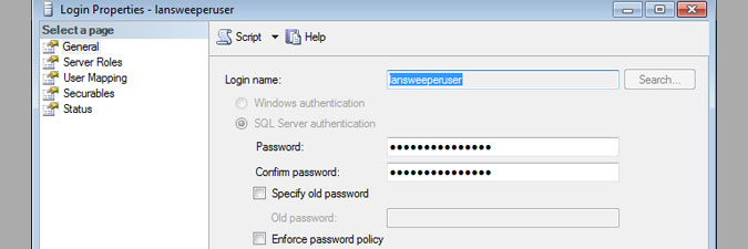 Change the database password - Lansweeper Maintenance - Lansweeper ...