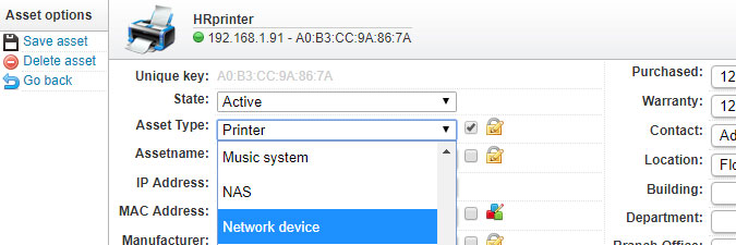 Change an asset's asset type - Managing assets - Lansweeper Community